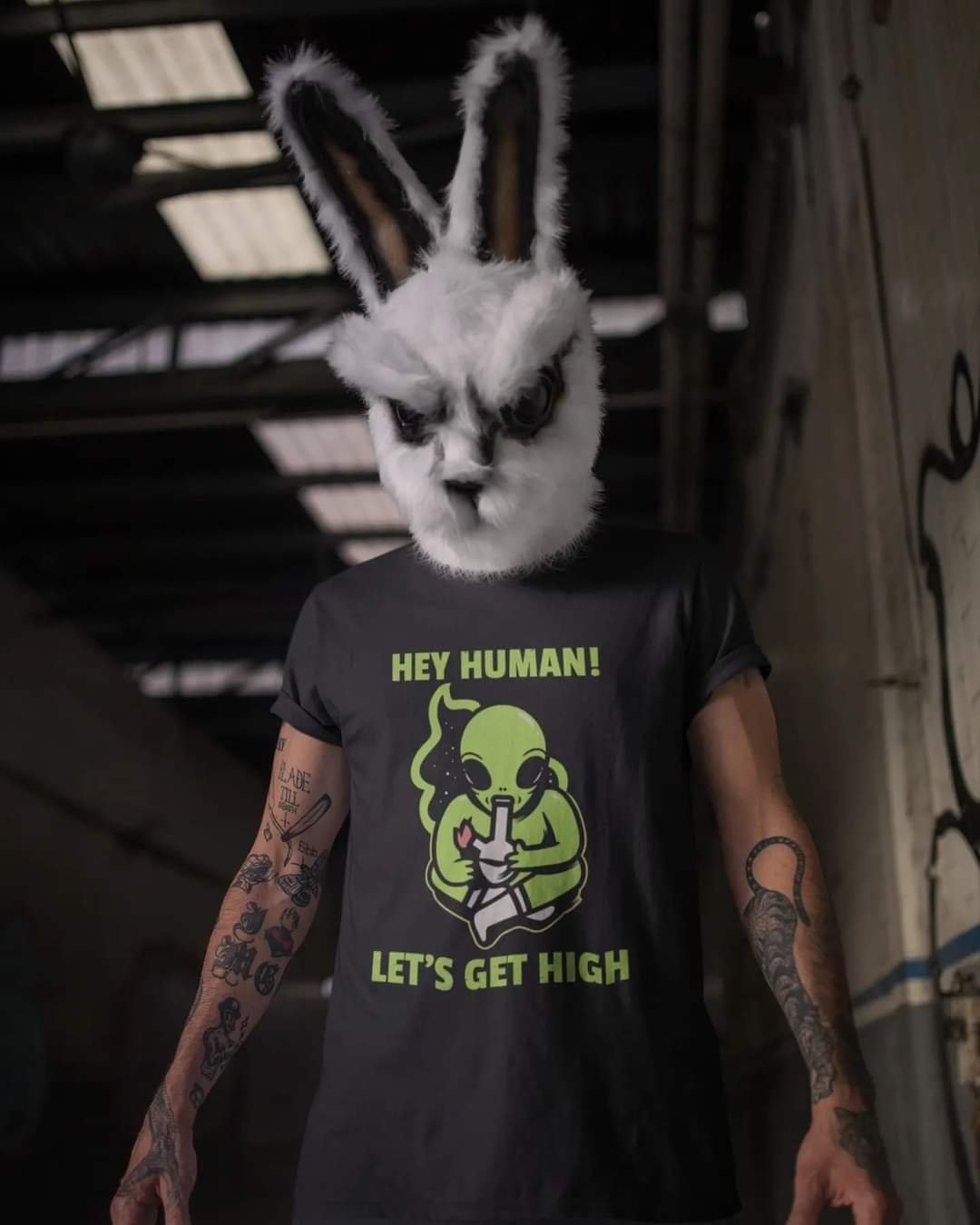 Hey Human Let’s Get High T-shirt! – The Print Factory